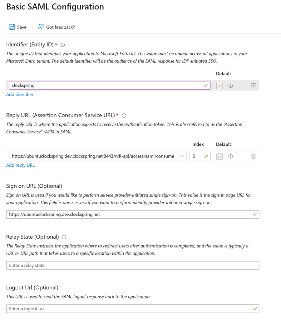 Clockspring SAML Guide